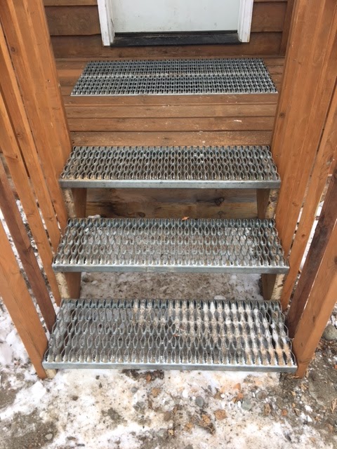 Friesen's Cabin Journal: Grip Strut Steps and Snow Grates