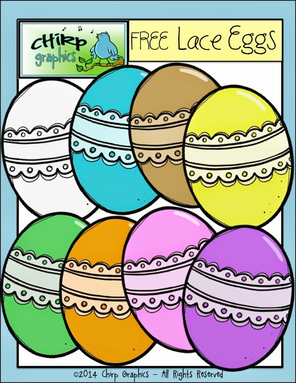 Classroom Freebies Too: FREE Easter Egg Clip Art Set