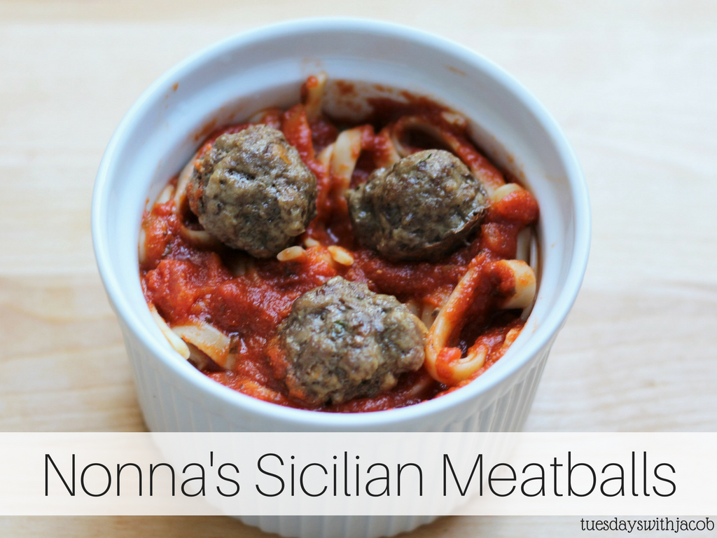 Toddler Eats: Nonna's Sicilian Meatballs | Tuesdays with Jacob