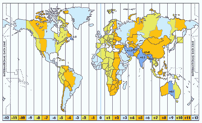 Geografía en Educación Secundaria: Husos horarios