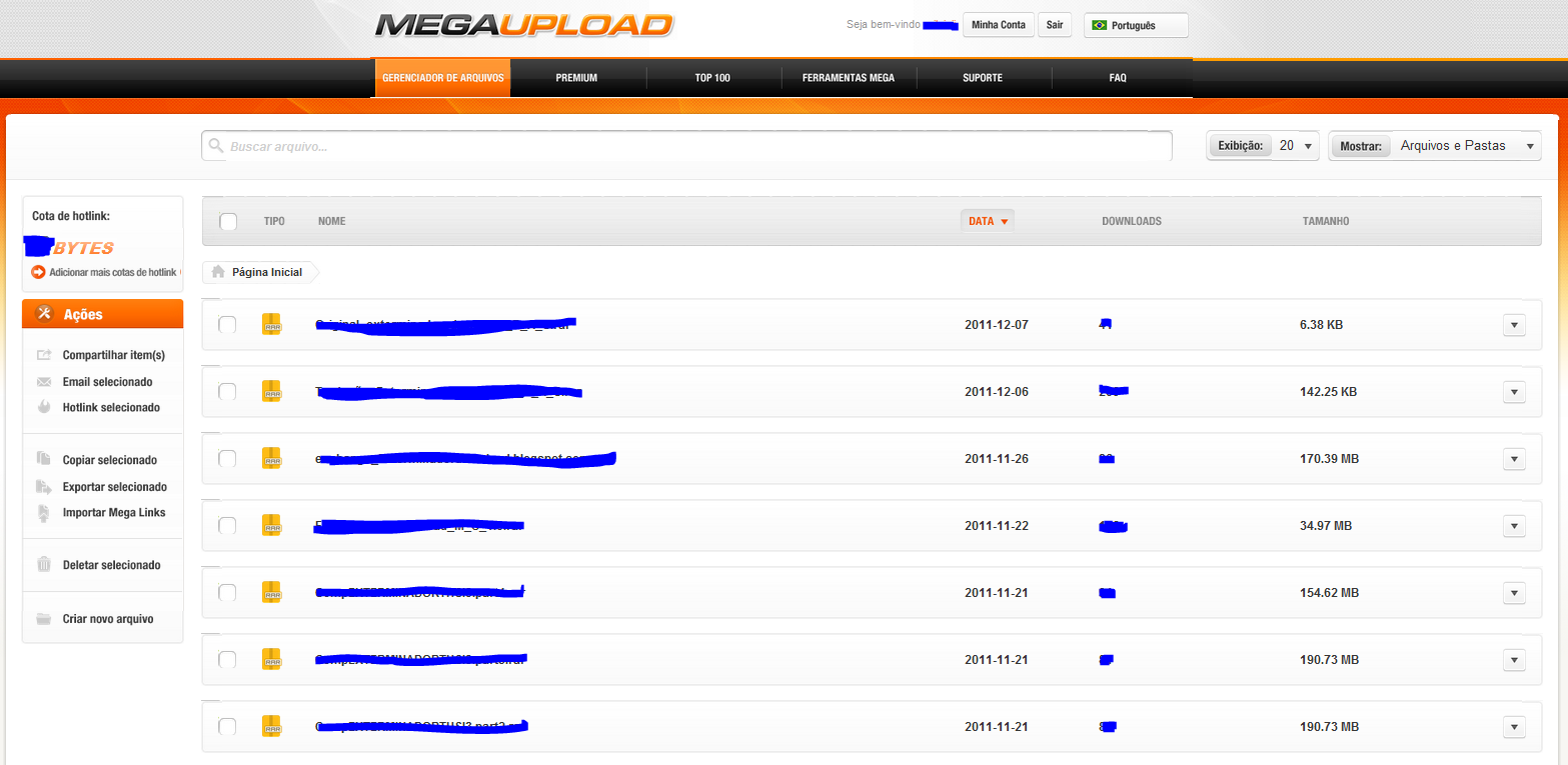 FECHADO: Megaupload de novo o layout
