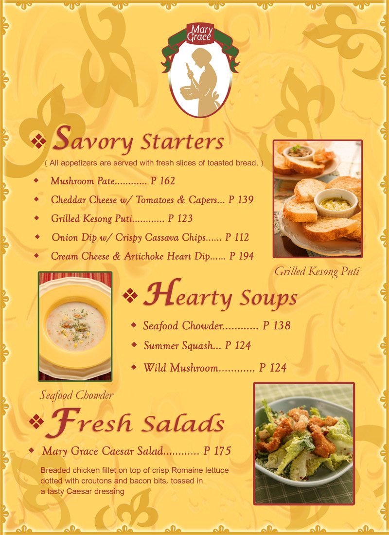 Simple Pleasures: Resto : Mary Grace Cafe