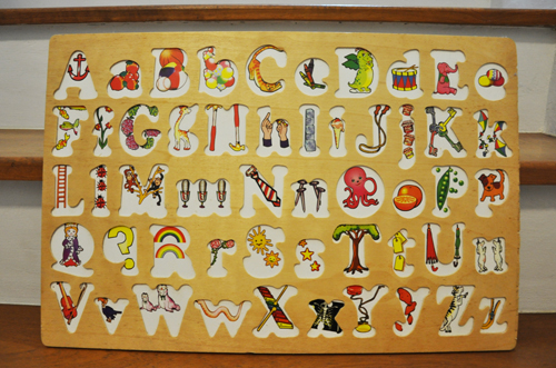 The Bub in the Belly: Learning the Alphabet