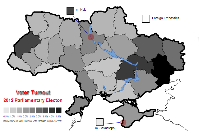 Ukraine Votes: 45% Voter Turnout lowest on record