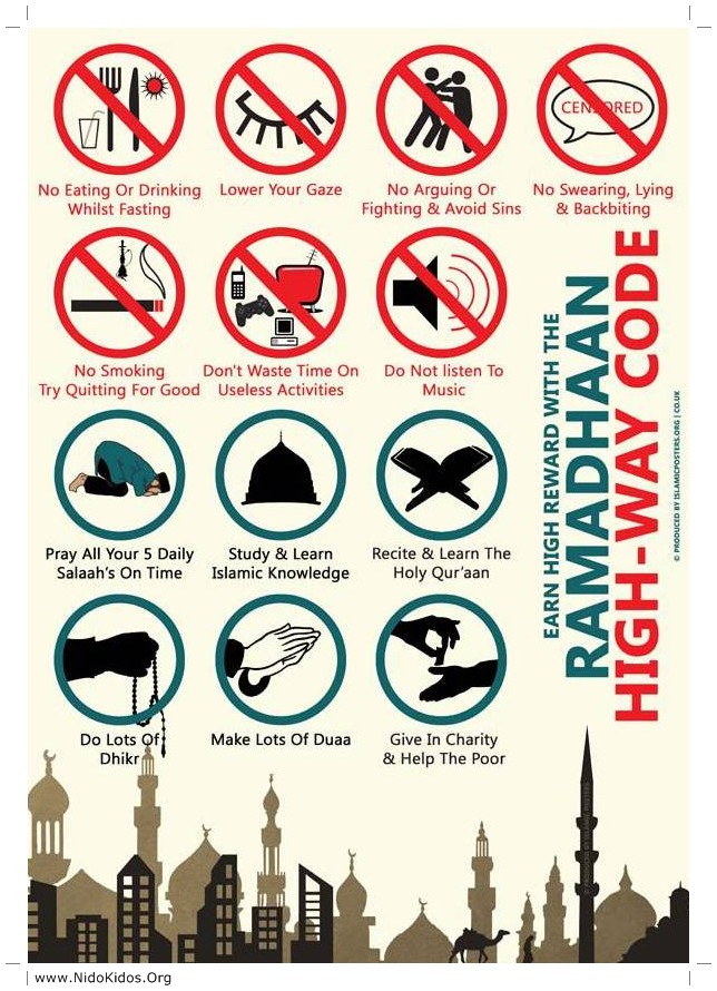 My-Sweet-Islam: Ramadan High Way Code of Conduct