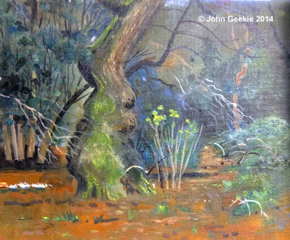 John Geekie Art: Burton Bushes, Beverley, East Yorkshire, 26th February ...