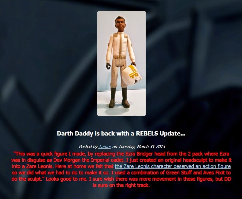 Customs for the Kid: Star Wars Rebels: "Zare Leonis" custom action ...