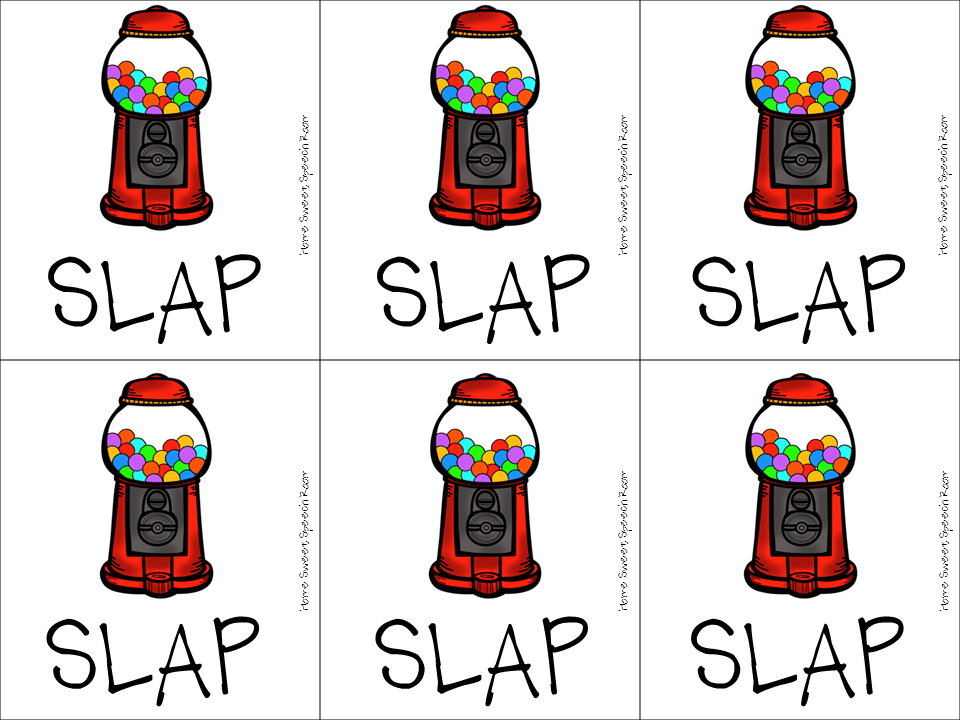 Bubble Gum Articulation Game for K and G