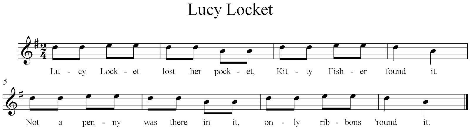 Lucy Locket - Music a la Abbott - Amy Abbott - Kodály Inspired Blog and ...
