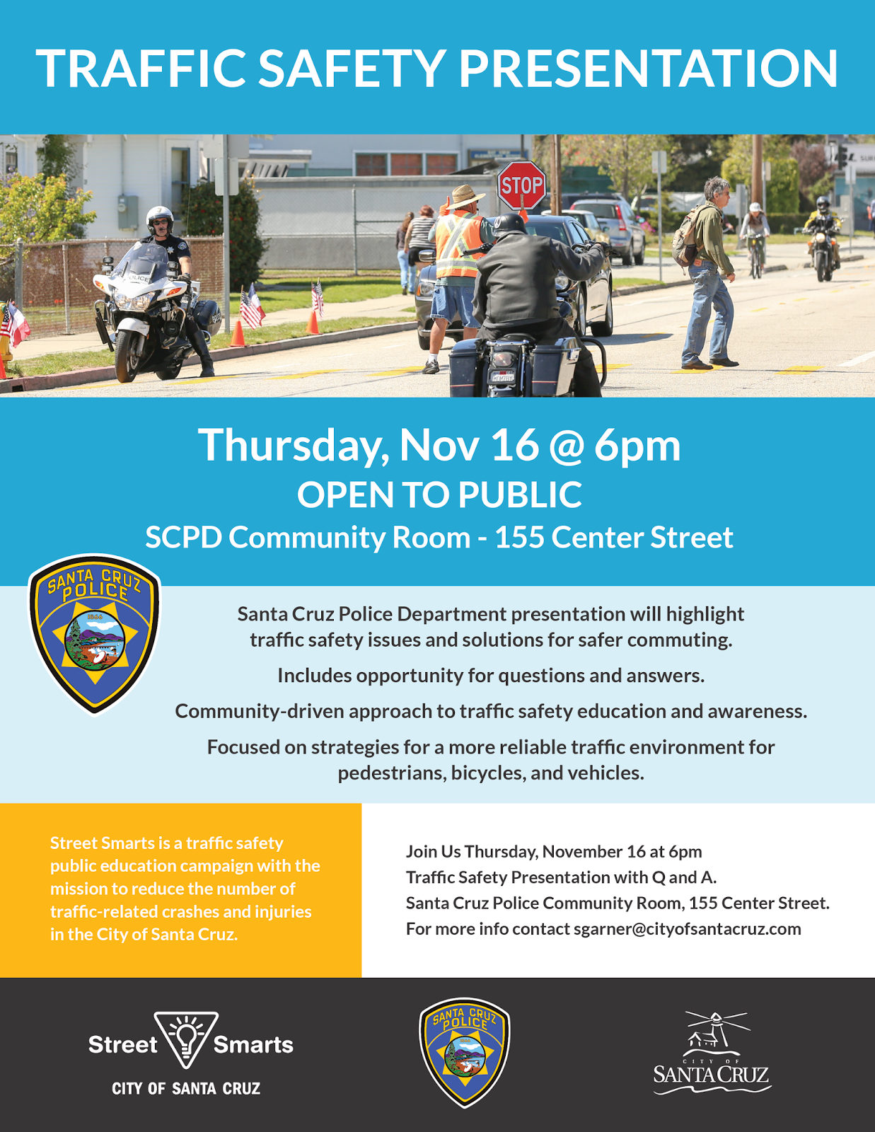 Santa Cruz Police: Weekend Highlight and Upcoming Traffic Safety ...