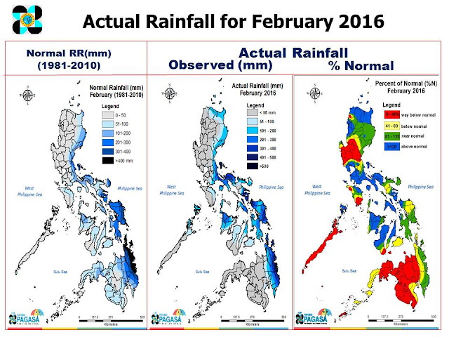 JoeCo0327: Feeling Virtuoso: Weather: PAGASA February 2016 Rainfall Map
