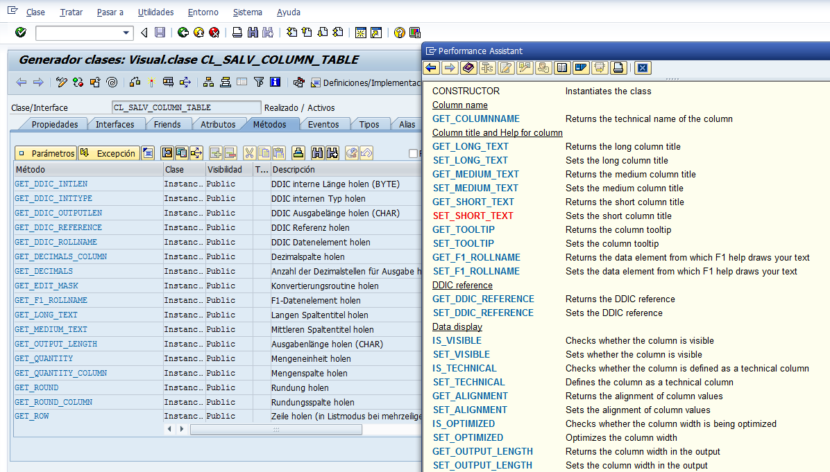 Código de Retorno: Clase CL_SALV_TABLE: Modificar atributos de las columnas
