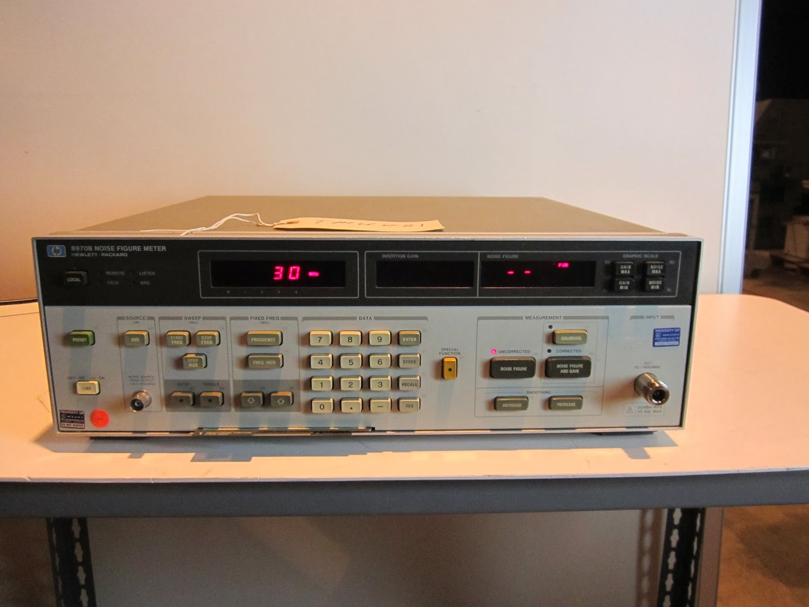 HP 8970B Noise Figure Meter 10-1600MHz (TMU081) - Panatron Inc.