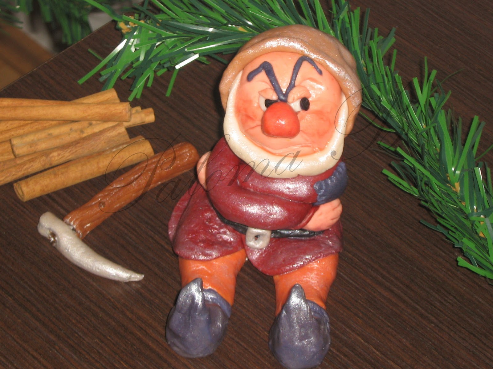 Le Torte di Paloma: Cake topper Brontolo dei sette Nani