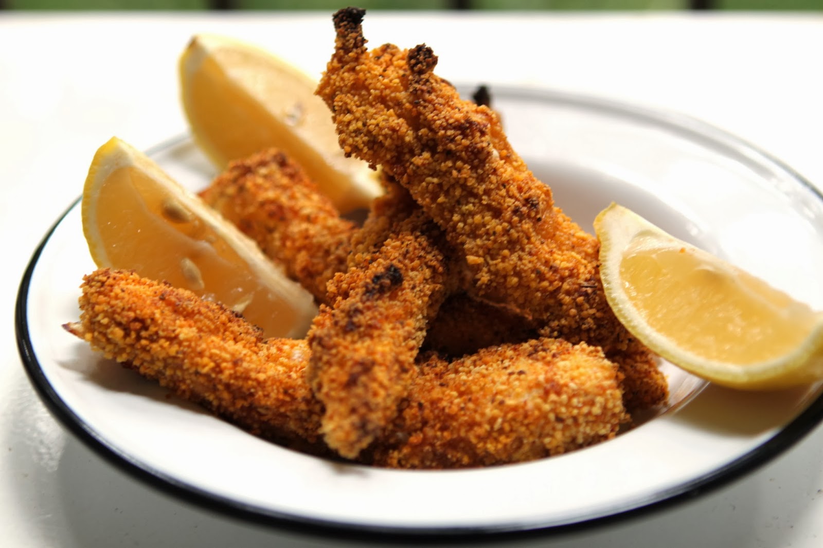 bohoBlack: bohoEATS… Healthy Crispy Fish Sticks