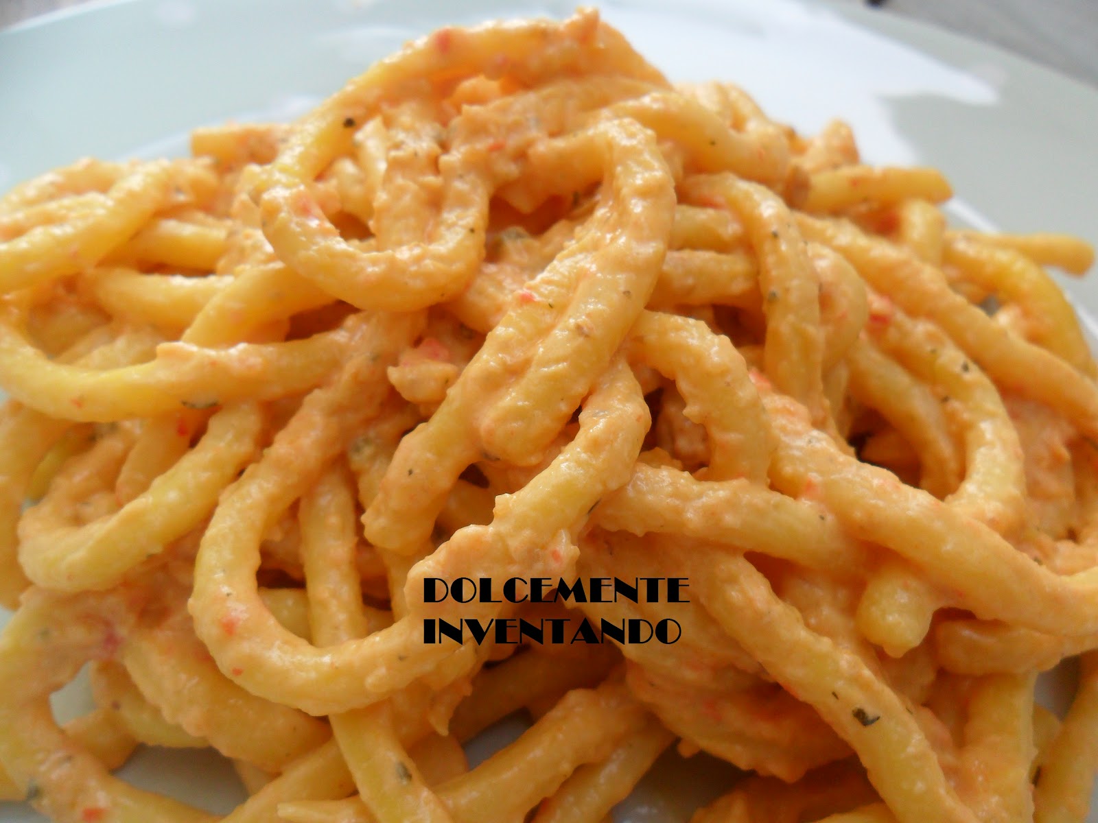 Tonnarelli alla crema di verdure e zafferano – Dolcemente Inventando