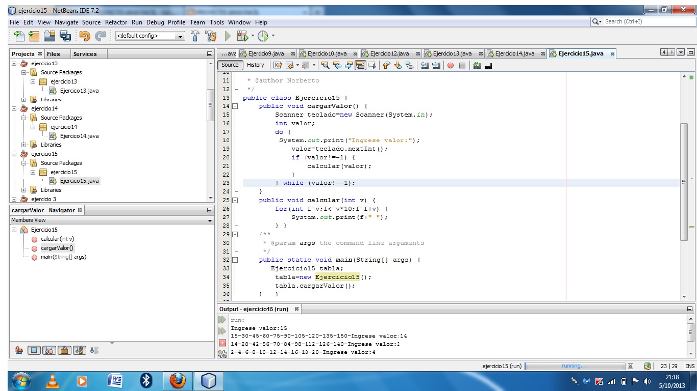 PROYECTO JAVA FACIL: INGRESAR VALORES ENTEROS Y MOSTRAR LA TABLA DE ...