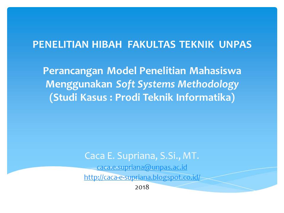 Perancangan Model Penelitian Mahasiswa Menggunakan Soft Systems ...