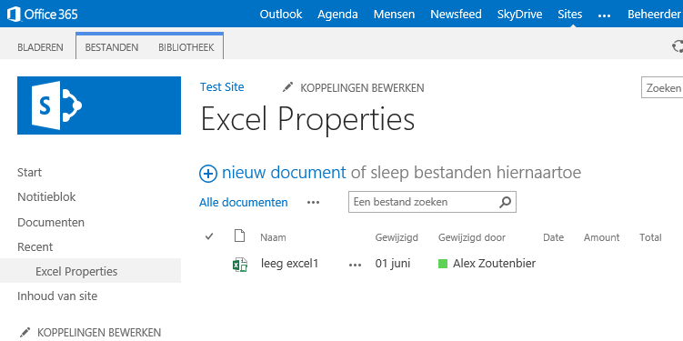 SharePoint and Office 365 K/B: SharePoint and Excel Properties step by step