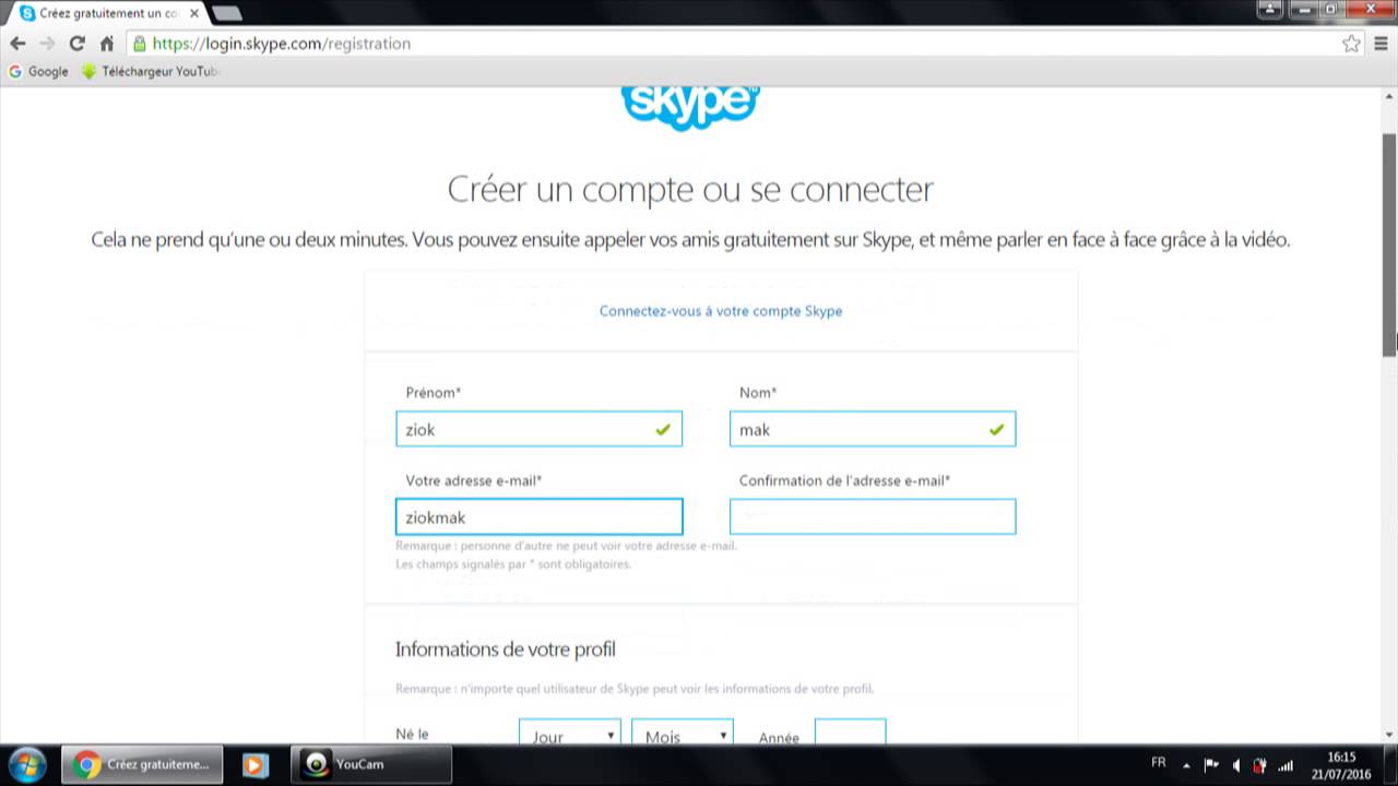 Créer un compte skype gratuit - Astucesinformatique