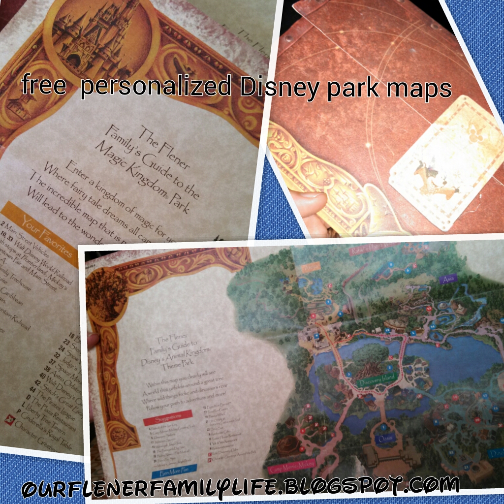 Our Flener Family Life : We love FREE Customized Disney Maps