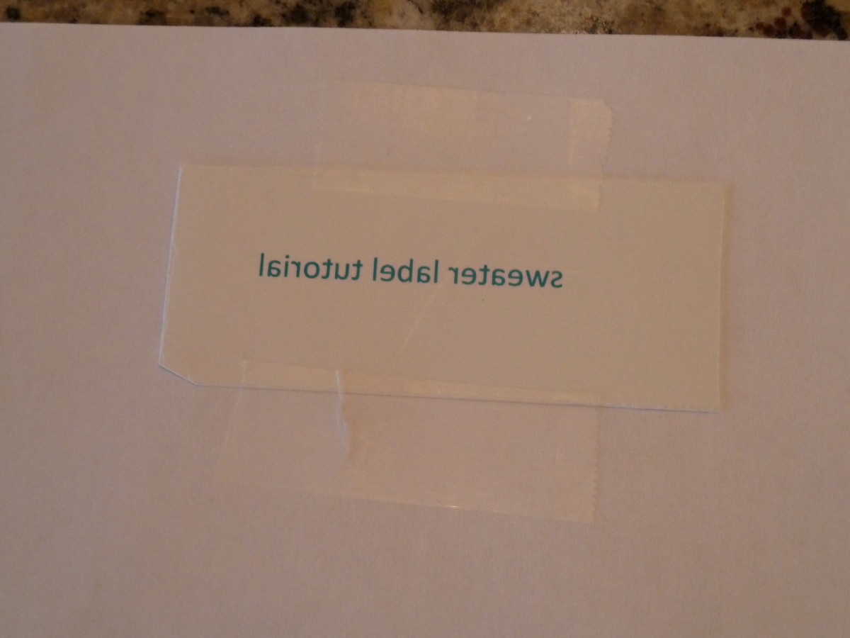 ocd: obsessive crafting disorder: Sweater label tutorial