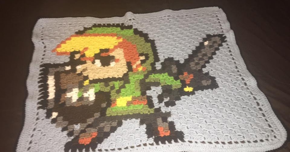 Crafttacular: Legend of Zelda Graph C2C Lap Blanket