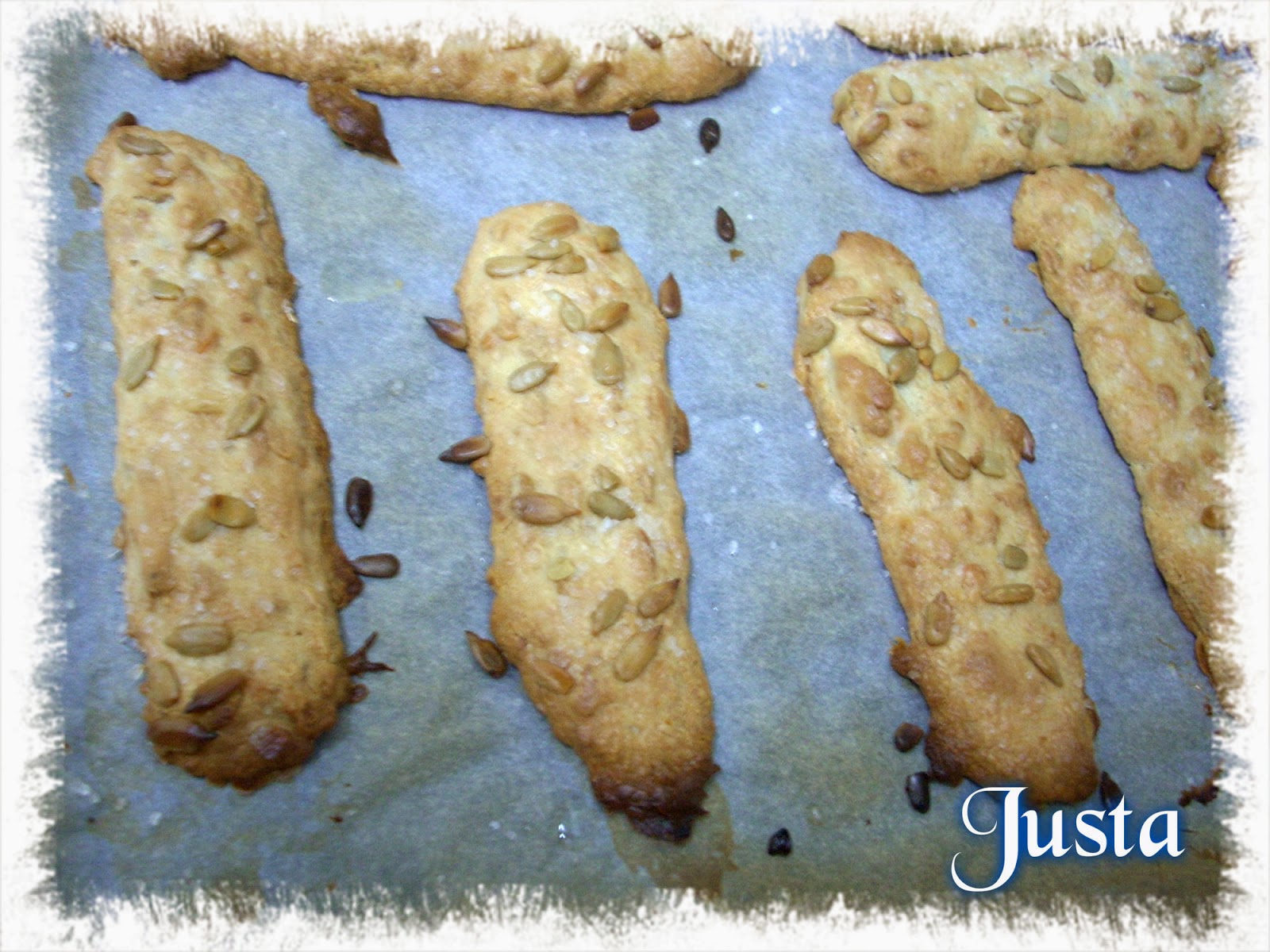 Recetario de Justa: Barritas de pan con pipas