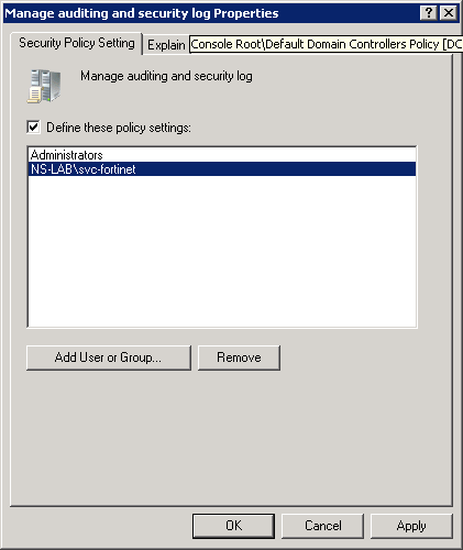 Настройка FSSO Polling Mode на FortiGate.