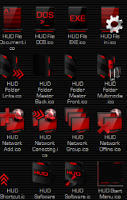 Hud Red Icon Pack 7tsp | Manuel Setyo