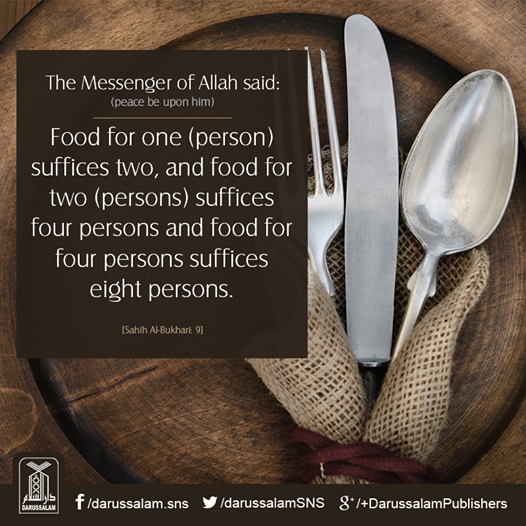 Hadith About Eating - Best Right Way
