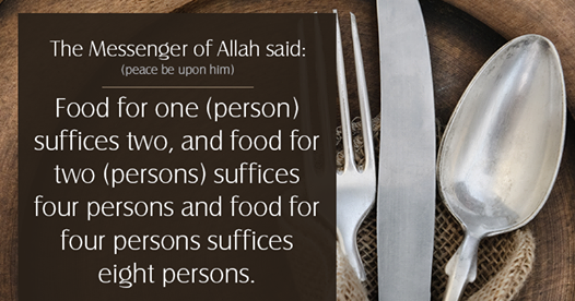 Hadith About Eating - Best Right Way
