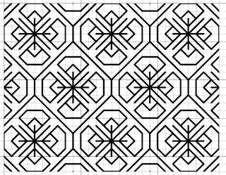 Imaginesque: Blackwork Flower Fill Pattern