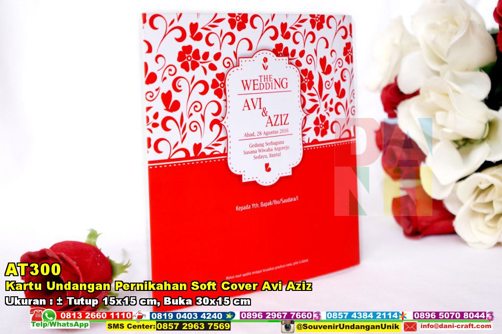 Kartu Undangan Pernikahan Soft Cover Avi Aziz | Souvenir Pernikahan
