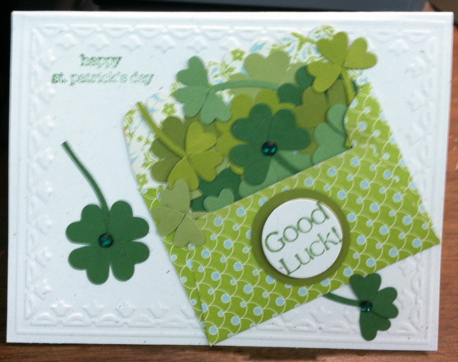 Created By Kath: Happy St Patrick's Day card 1