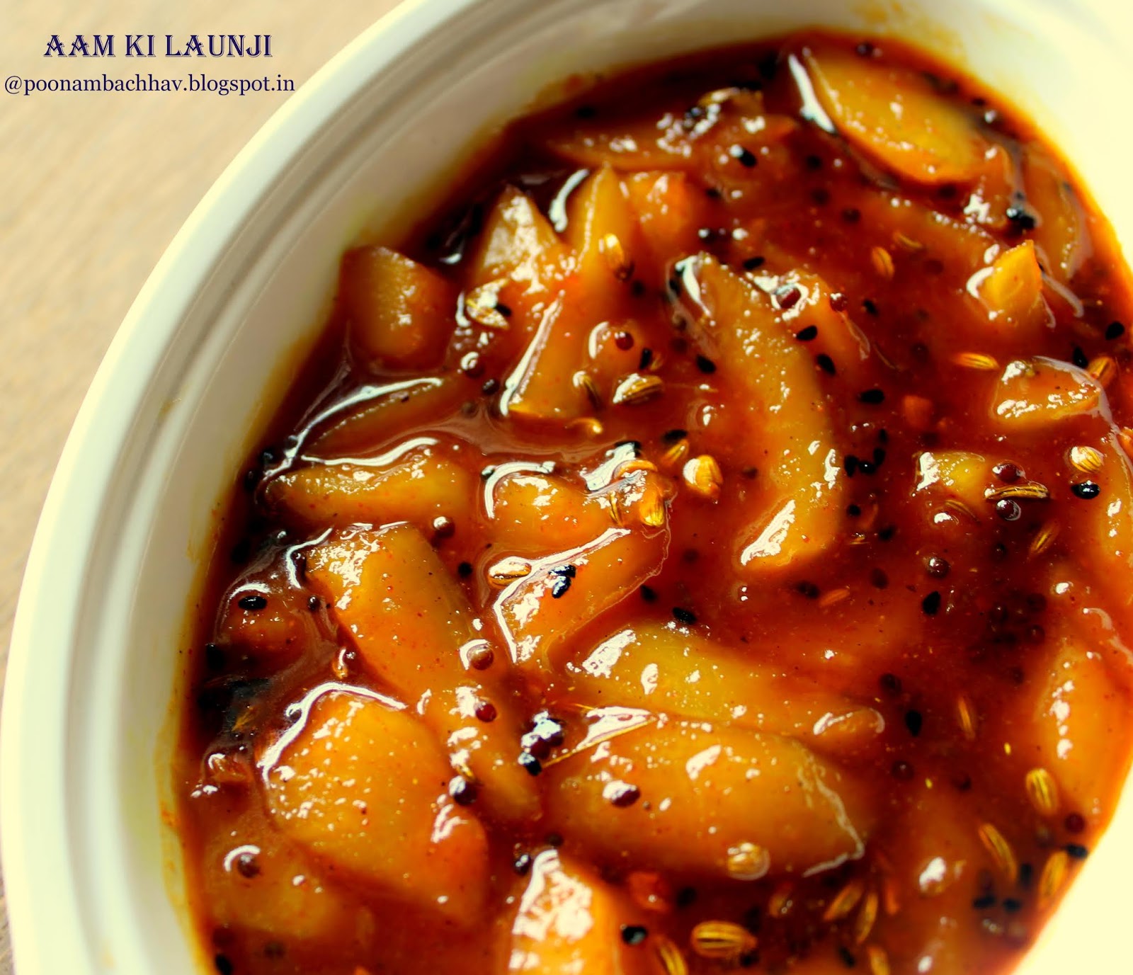 Annapurna: Aam Ki Launji / Raw Mango Relish Recipe