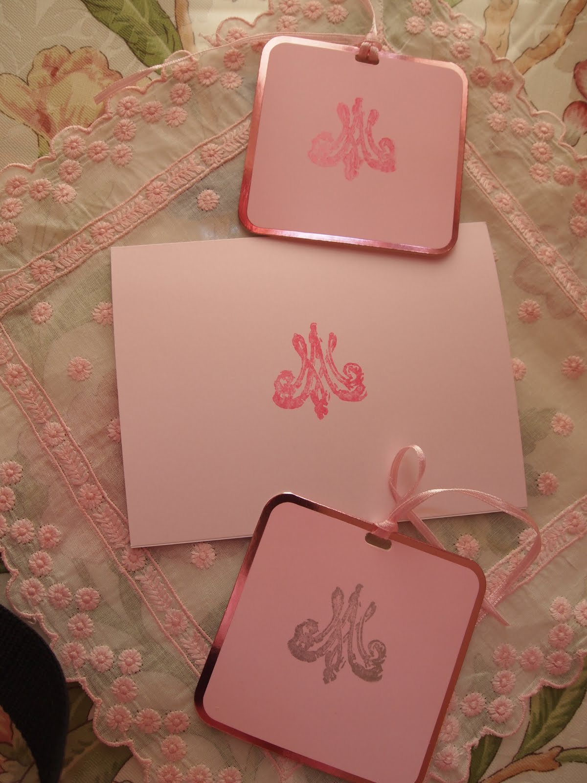 Marie Arden Pink Living: My new monogram stamp for Show and Tell Friday ...