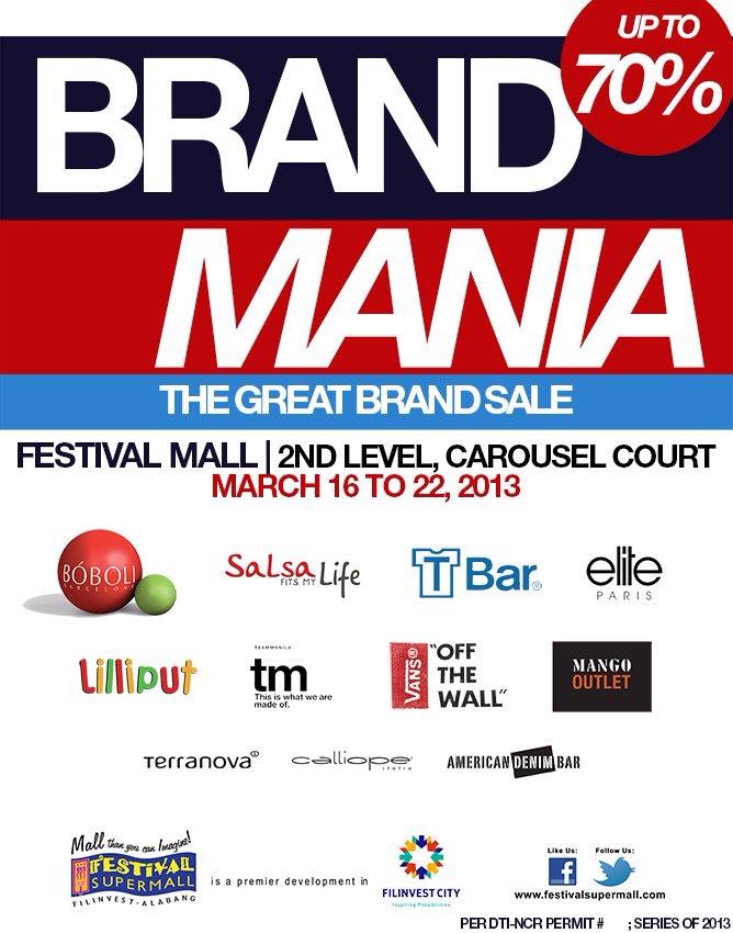 Manila Shopper: Vans, Team Manila, Terranova, Mango SALE at Brand Mania Festival Mall: Mar 2013