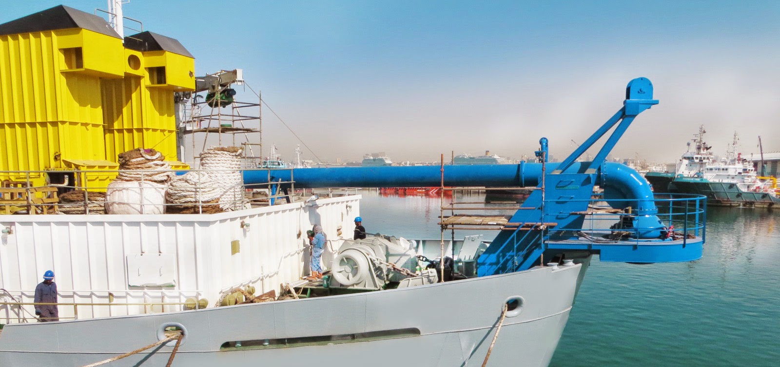 Dredge Yard: DREDGE YARD delivers dredge equipment for upgrading two TSHD