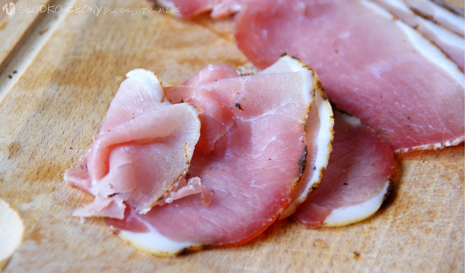słodko-słony: Suszona szynka / Dried ham