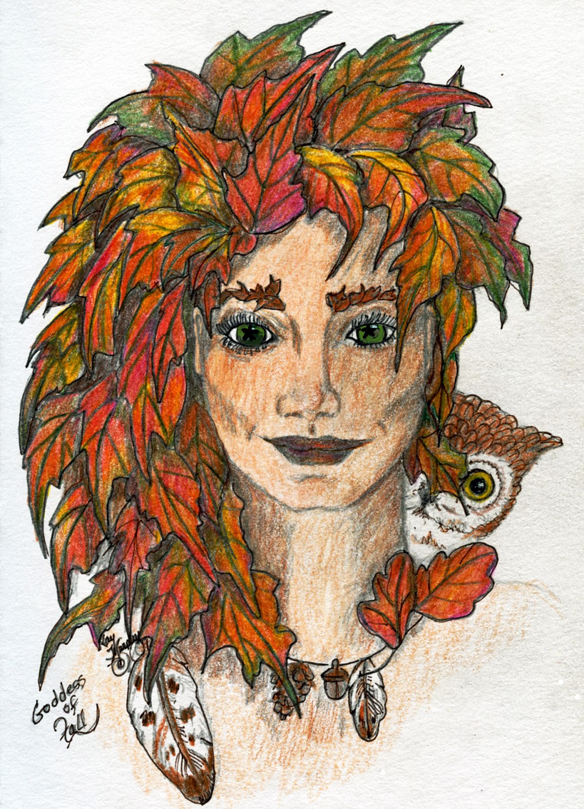 Kay Murphy's Studio Kay Murphy-Wallace:artist: Fall and winter Goddess