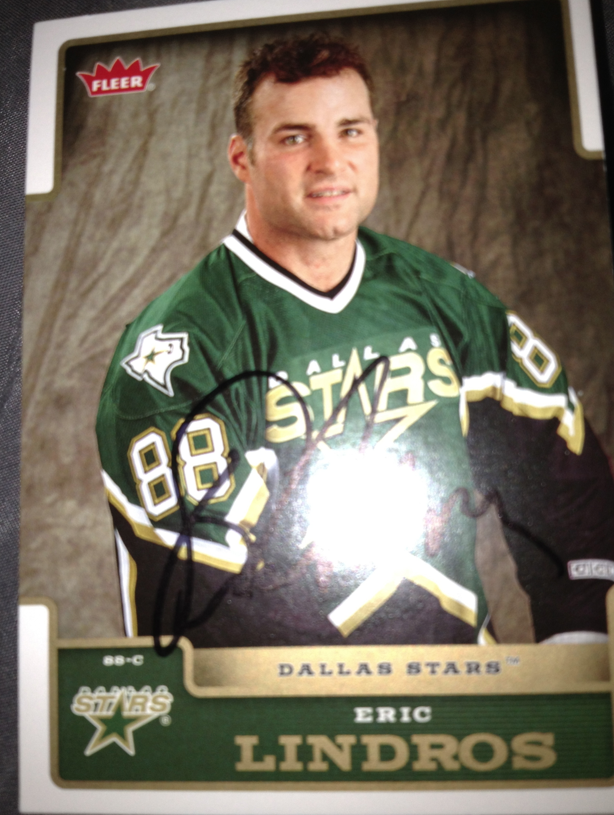 RO'S HOCKEY AUTOGRAPHS: Eric Lindros