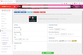 Генераторы тестовых файлов с нужным весом | Жизнь - это движение! А тестирование - это жизнь :)