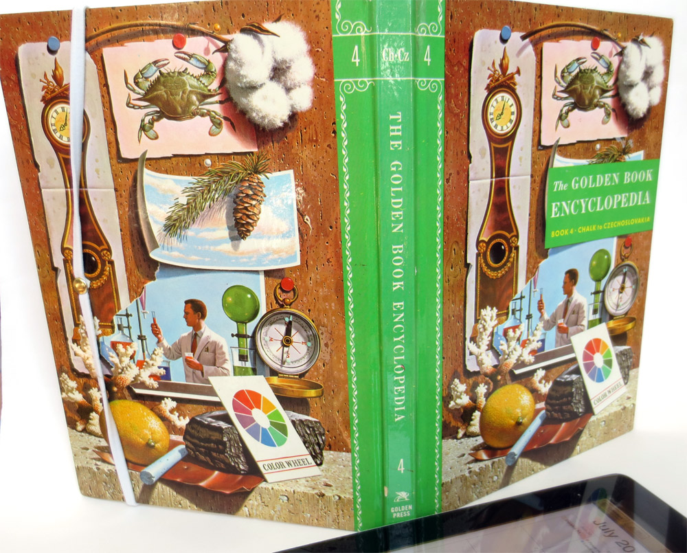 A mid-century kids encyclopedia is pure upcycling gold
