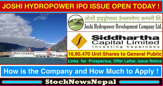 Nepal Stock News: Joshi Hydropower Issuing IPO Shares From Today - How ...