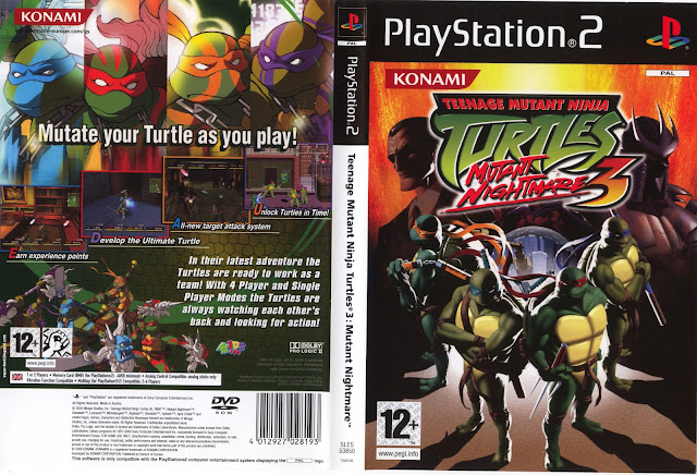 squer's TMNT Collection: 2005 PS2 TMNT 3: MUTANT NIGHTMARE (PAL)