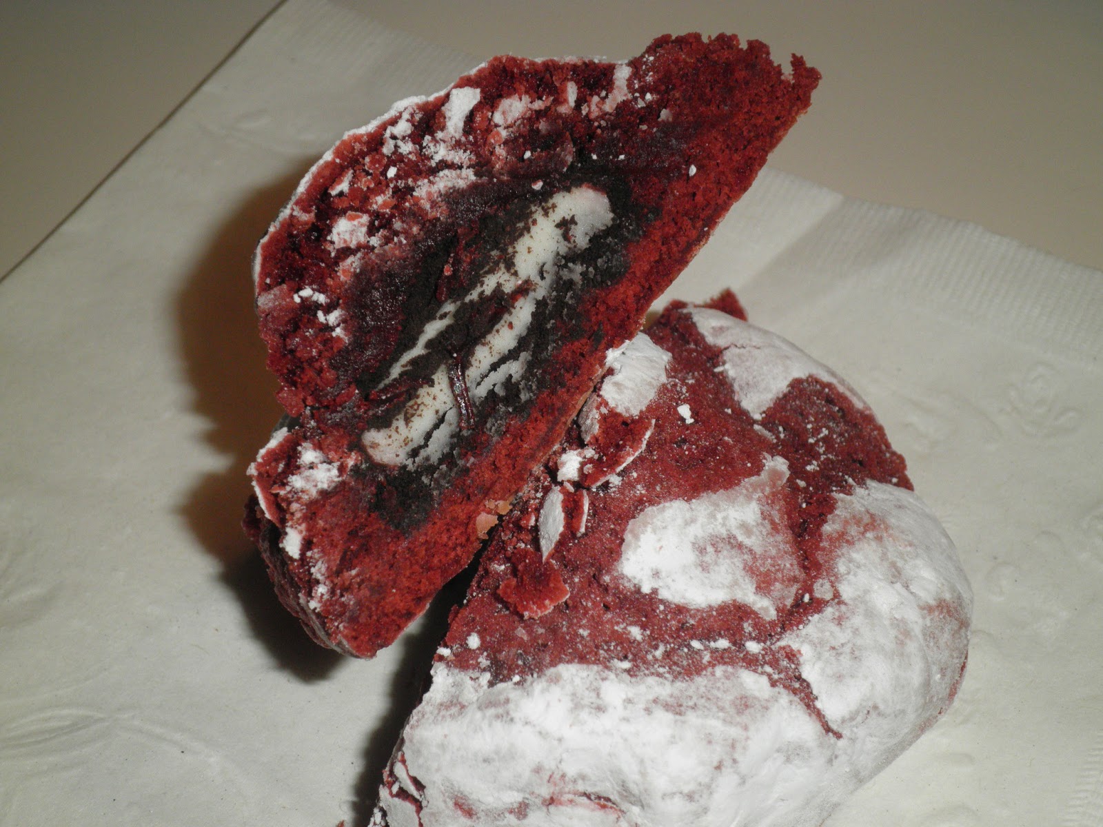 Secrets from the Cookie Princess: Oreo-Stuffed Red Velvet Crinkle Cookies