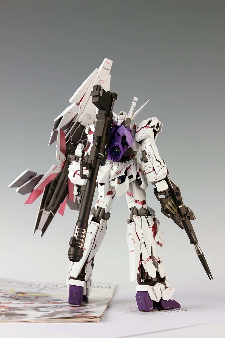 GUNDAM GUY: MG 1/100 Unicorn Gundam w/ Shield Booster Armed Armor DE ...