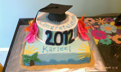 Cakes of Mine-Homemade Cakes and desserts: Beach theme graduation cake ...