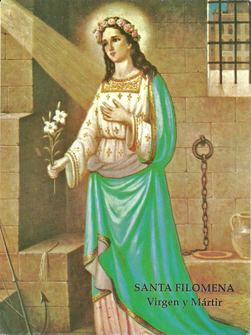 Misioneros del Santísimo Rosario: Santa Filomena, Virgen y Mártir